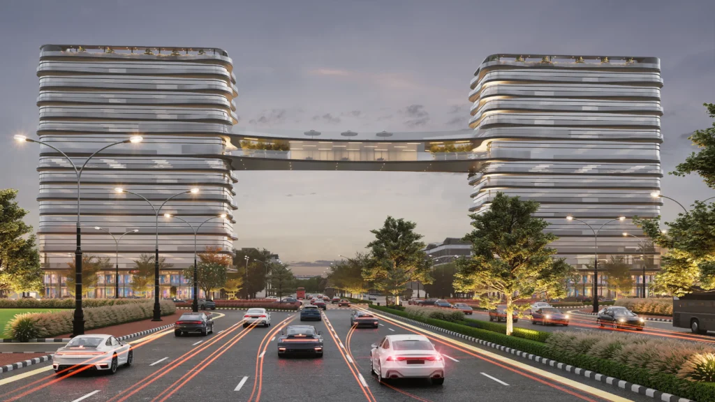 Twin Tower - Tricon3D - Expert 3D Rendering and VR Solutions